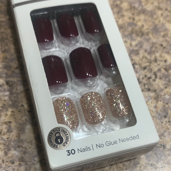 imPRESS | Cell Phones & Accessories | Impress Deep Red And Glitter Gold ...